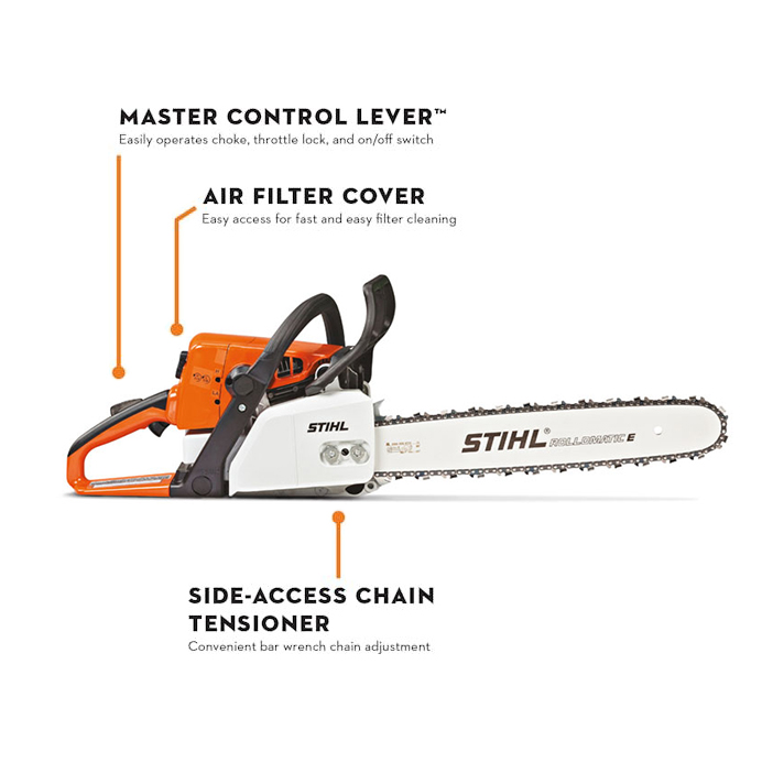 เลื่อยยนต์ STIHL MS250 เครื่อง 3.1HP บาร์ 18" (พร้อมทะเบียน)